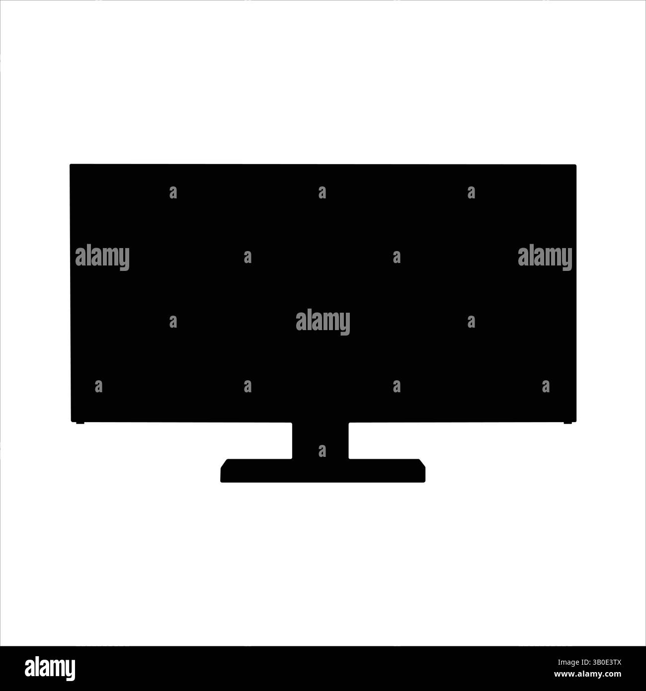This is a simple, clean vector graphic of a computer monitor Stock ...