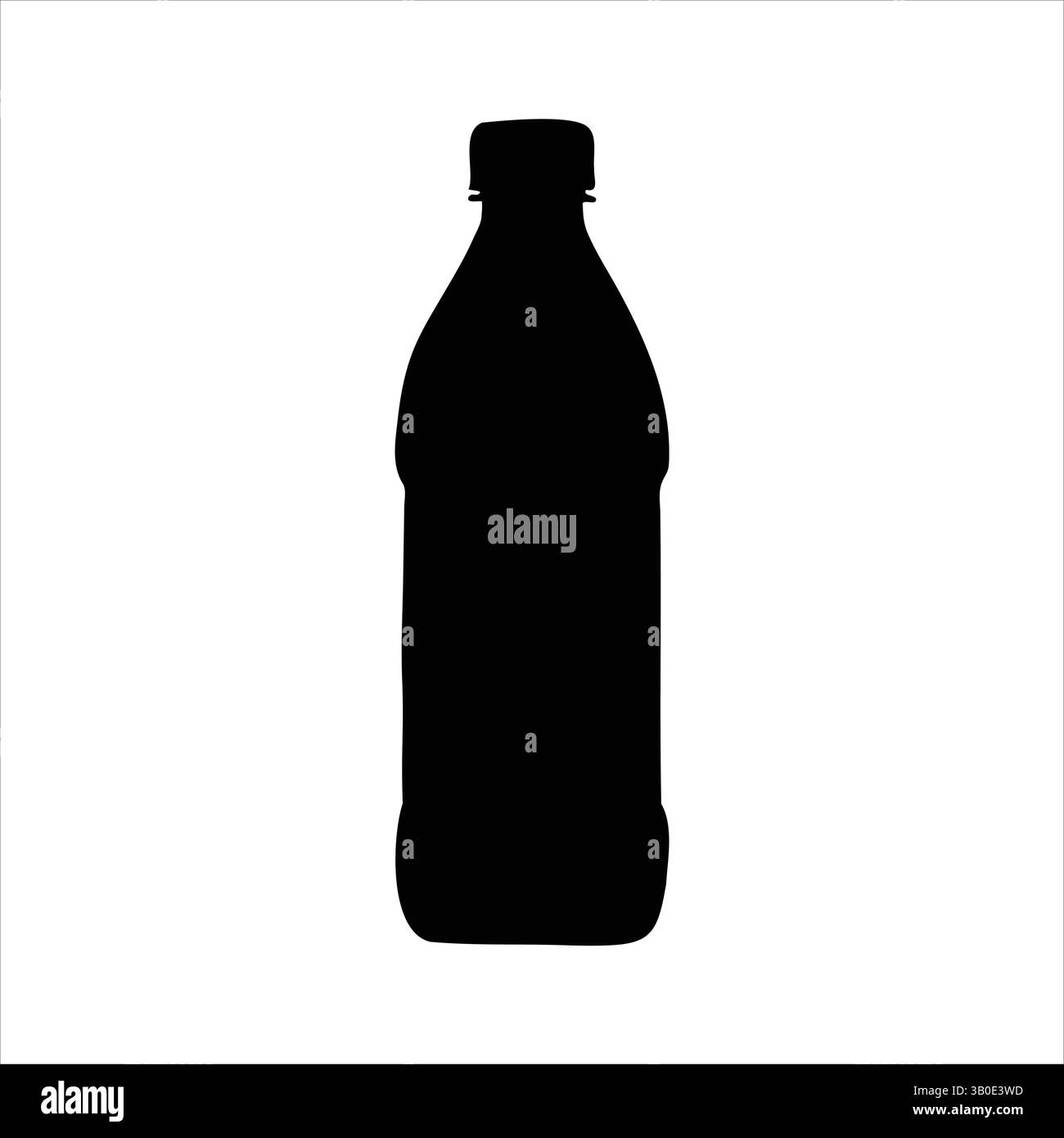 A clean, minimalist silhouette of a plastic bottle Stock Vector Image ...