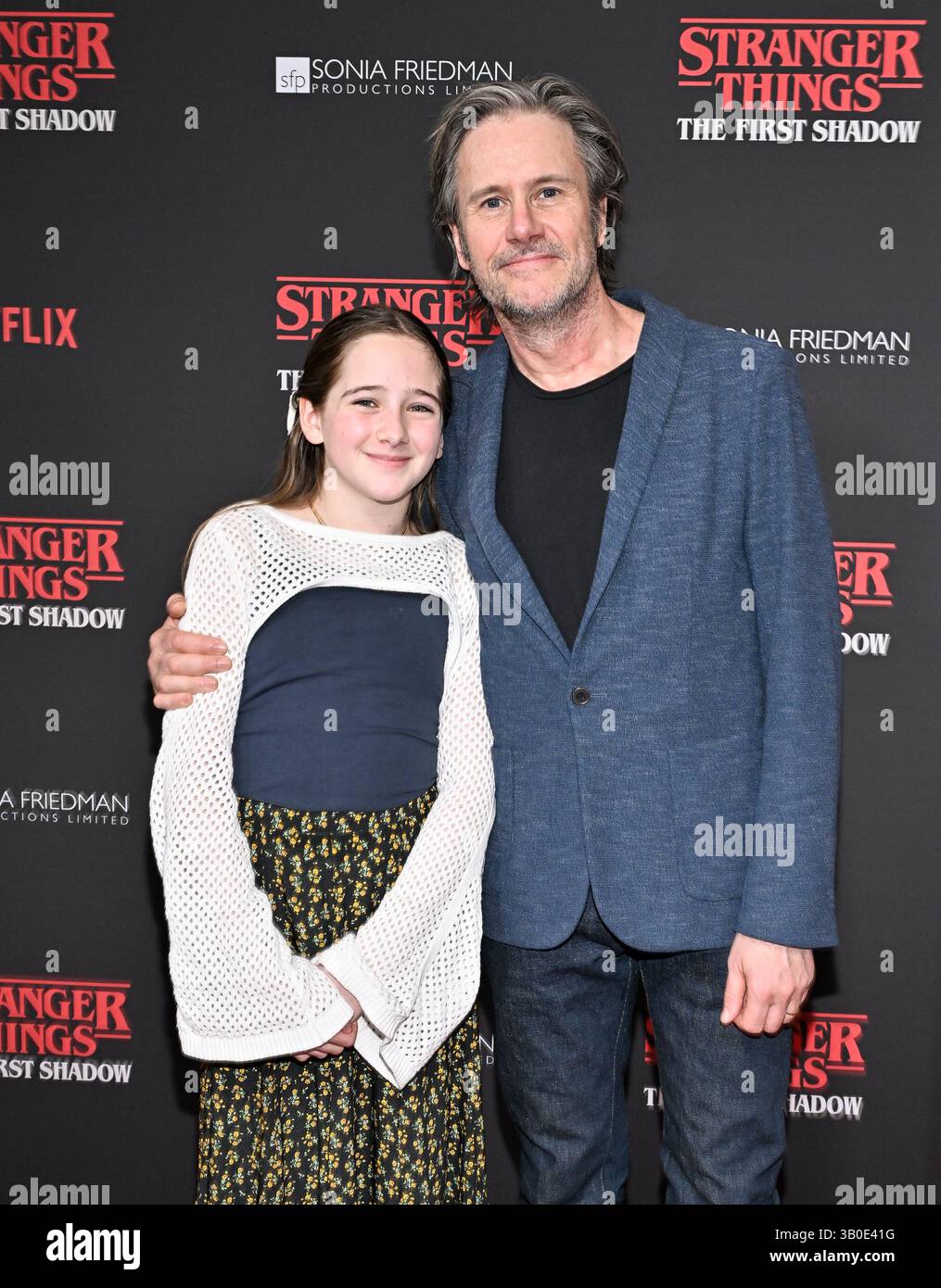 Josh Hamilton, right, and daughter attend "Stranger Things: The First ...