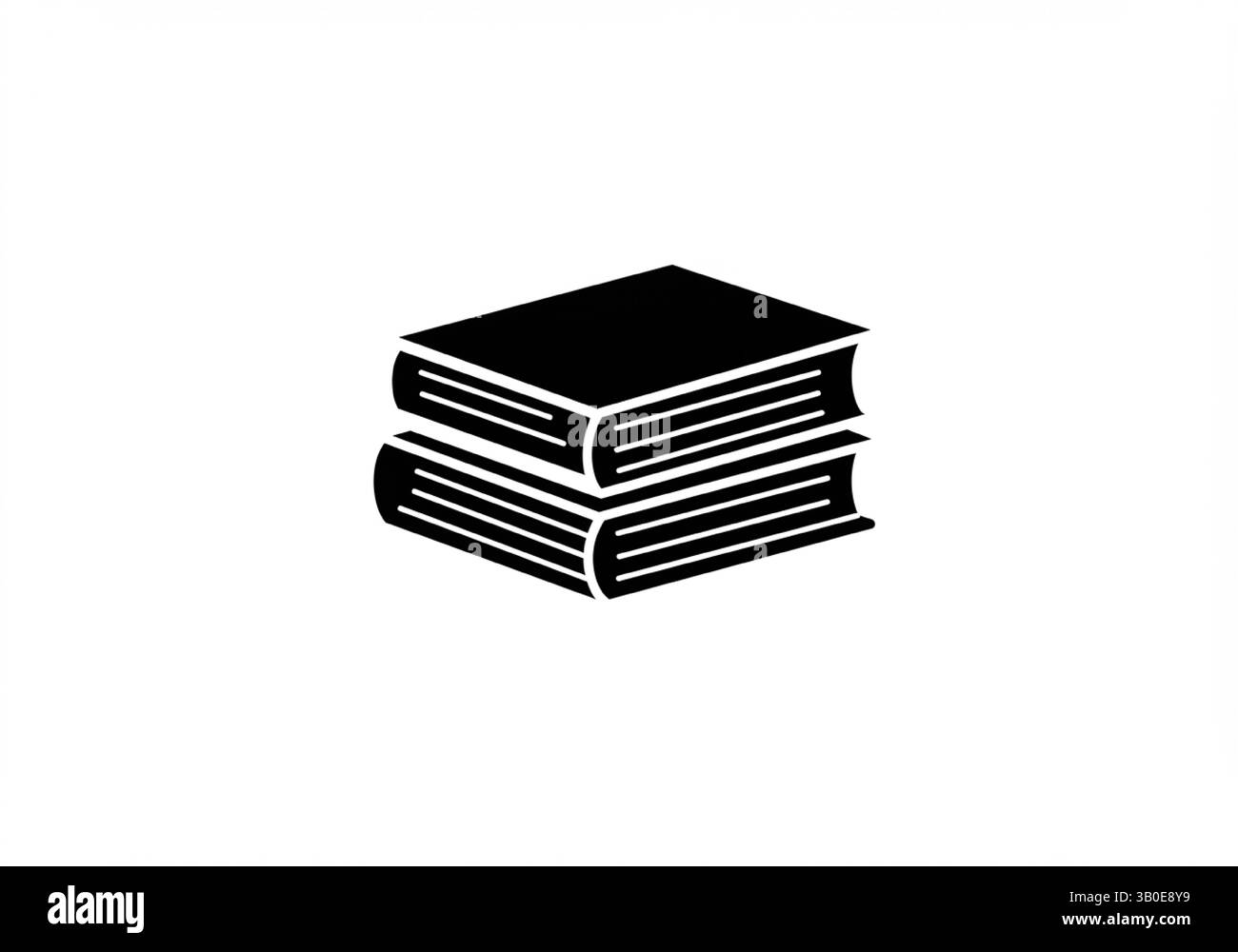 Stacked Books: Classic Literature or Knowledge Symbol Stock Vector ...
