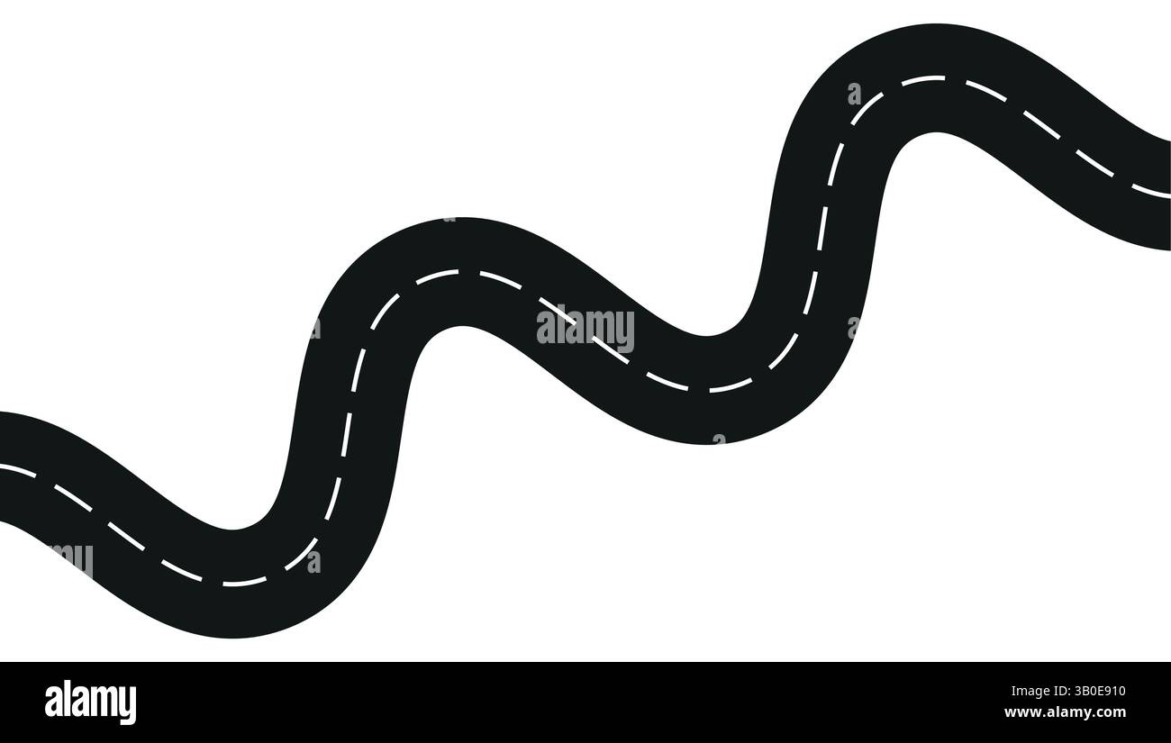 Highway center lines Stock Vector Images - Alamy