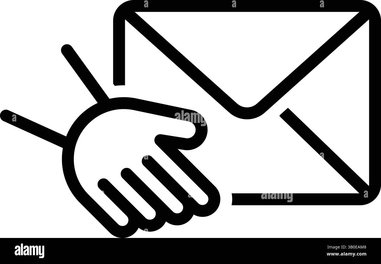 Icon receiver message Cut Out Stock Images & Pictures - Alamy