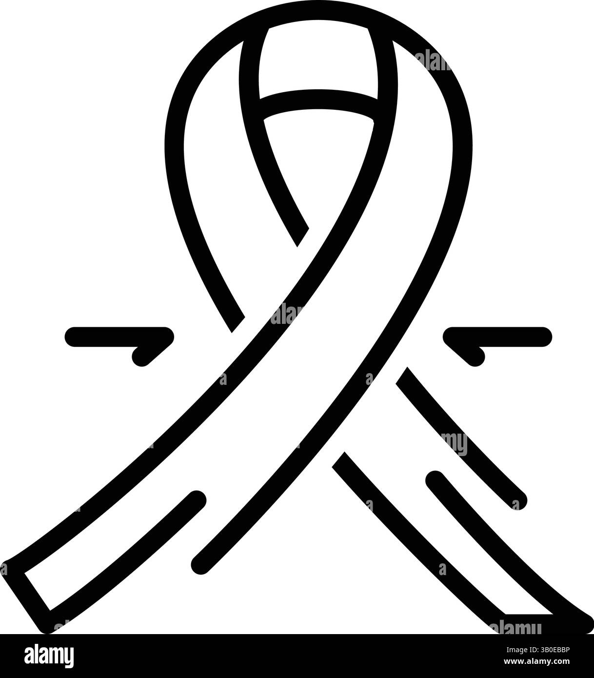 Hiv ribbon Black and White Stock Photos & Images - Alamy