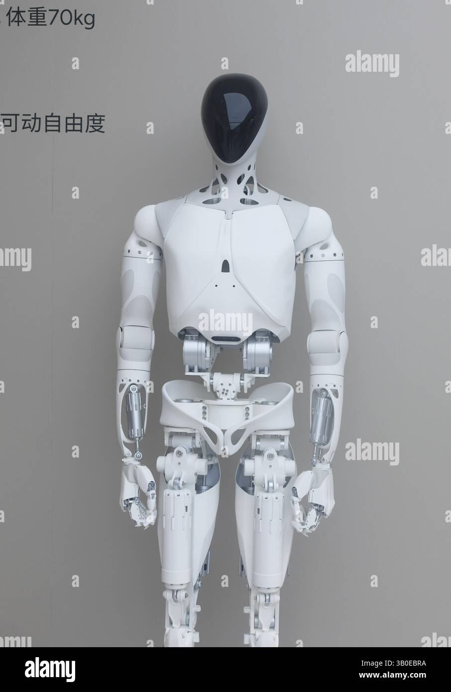 People watch the Xpeng's humanoid robot "IRON" at the Auto Shanghai ...