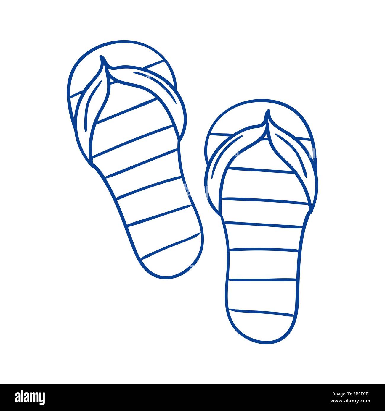 Flip flops with a tropical design perfect for summer beach activities ...