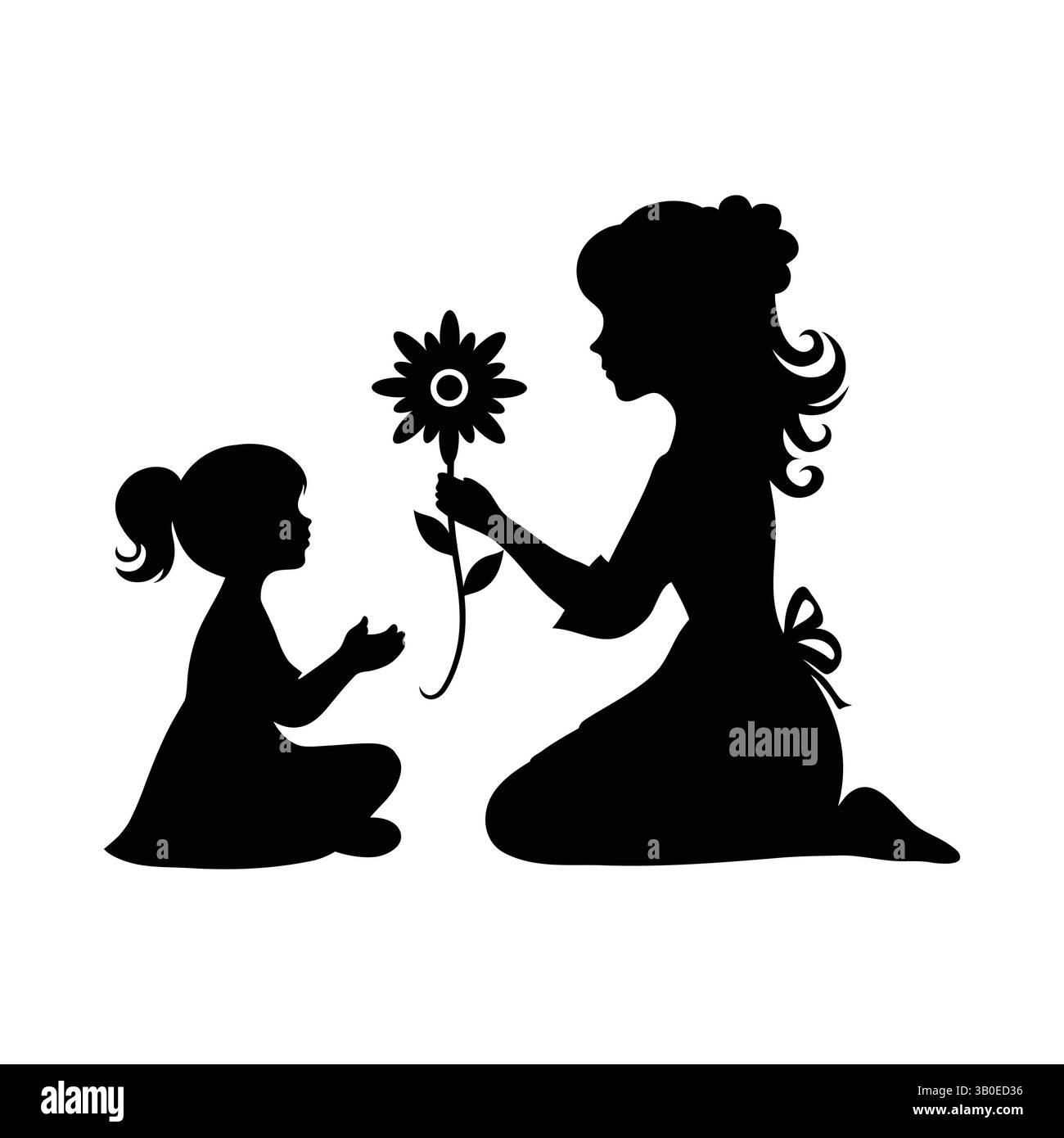 Motherhood harmony Stock Vector Images - Alamy
