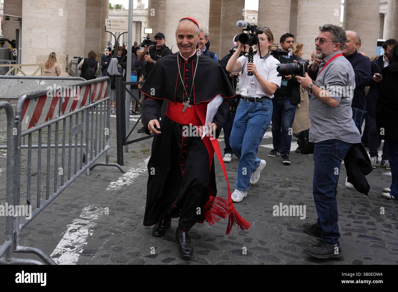 Cardinal Jean-Paul Vesco arrives for a college of cardinals' meeting at ...