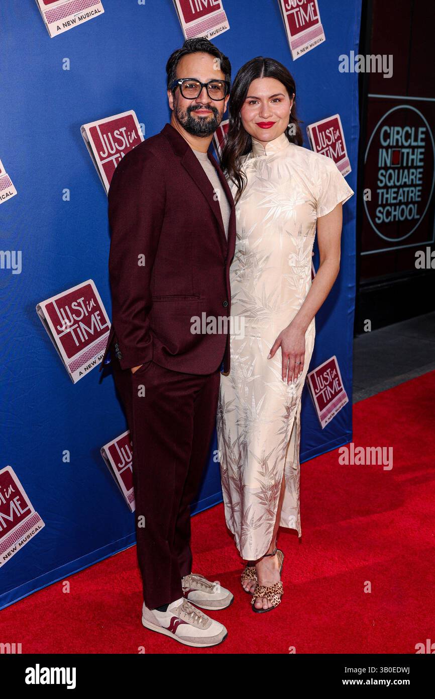 Ny. 23rd Apr, 2025. Lin-Manuel Miranda, Phillipa Soo in attendance for ...