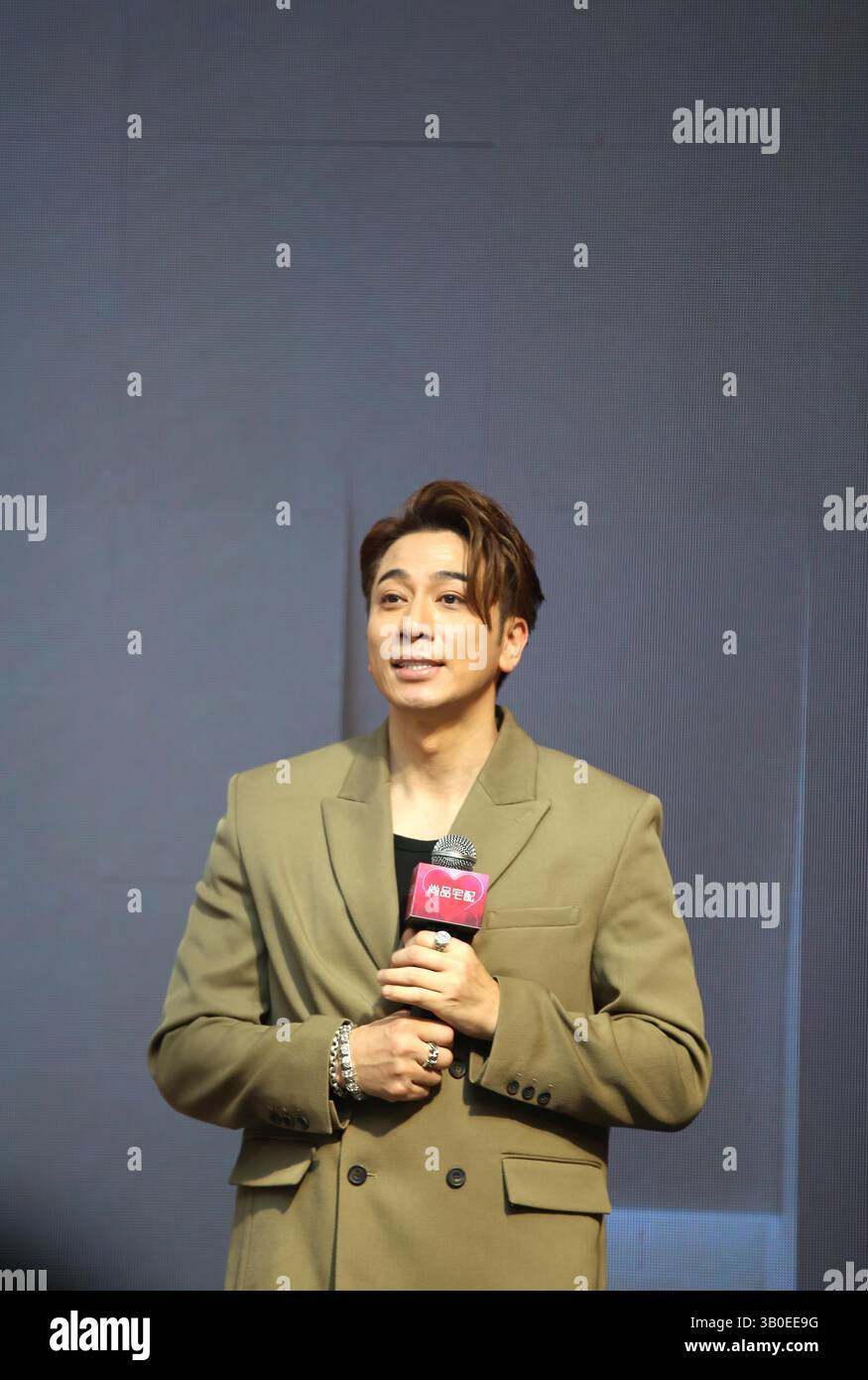 Hong Kong actor Ng Cheuk Hai attends an activity in Guangzhou City ...