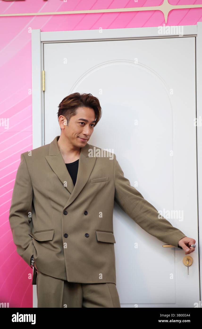 Hong Kong actor Ng Cheuk Hai attends an activity in Guangzhou City ...