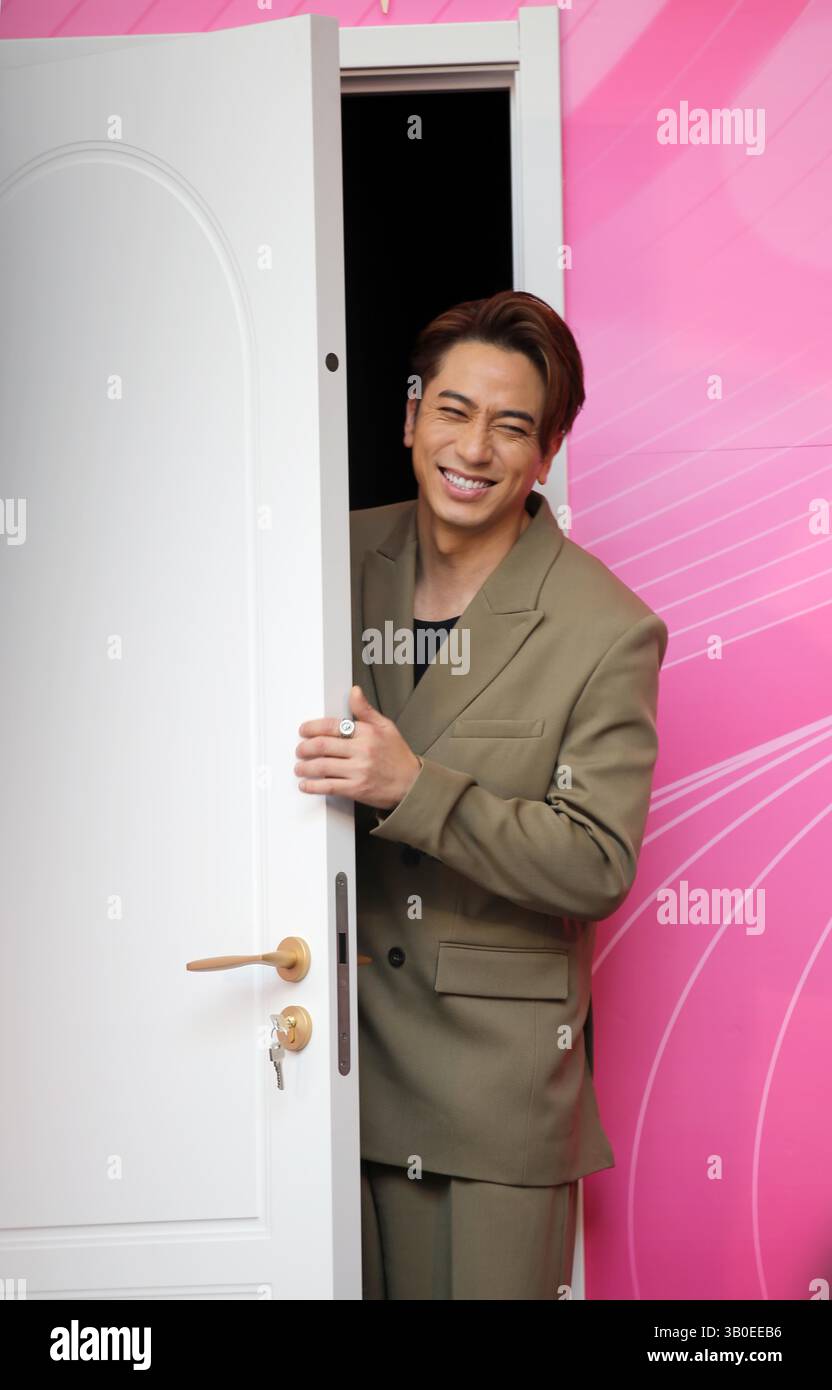 Hong Kong actor Ng Cheuk Hai attends an activity in Guangzhou City ...