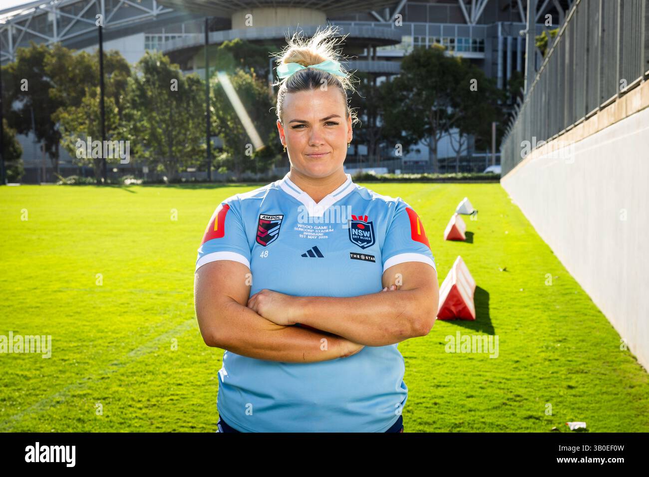 Sydney, Australia. 24th Apr, 2025. New South Wales Blues Women's player ...