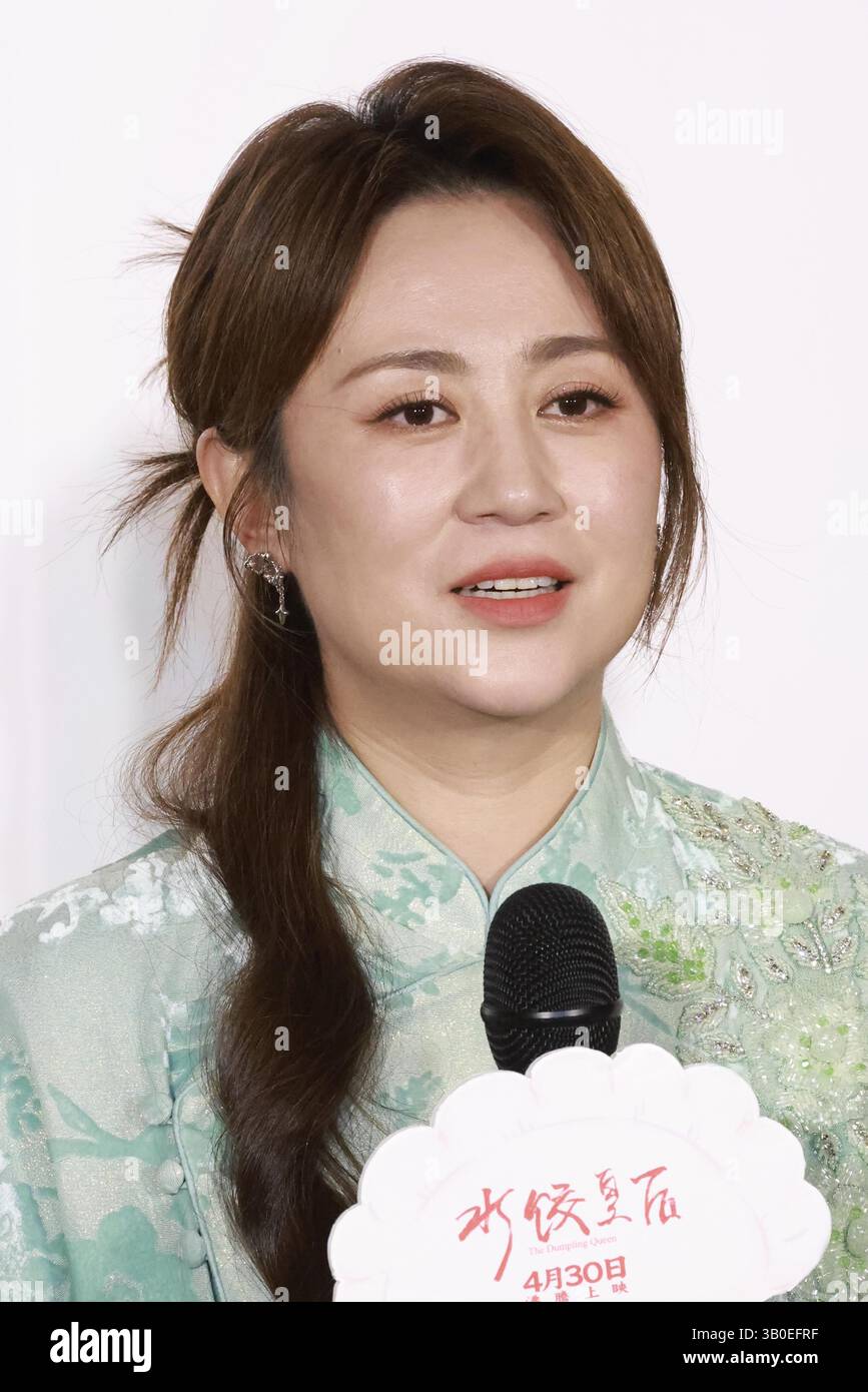 Chinese actress Ma Li attends an activity in Chengdu City, southwest ...