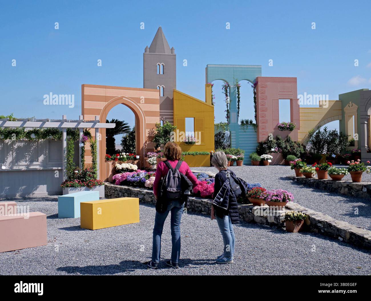 Genoa 23/04/2025: ribbon cutting for the inauguration of Euroflora 2025 ...