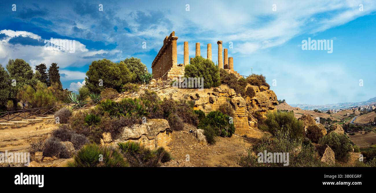 Agrigento, Valley of the Temples. Ancient archaeological area and ...