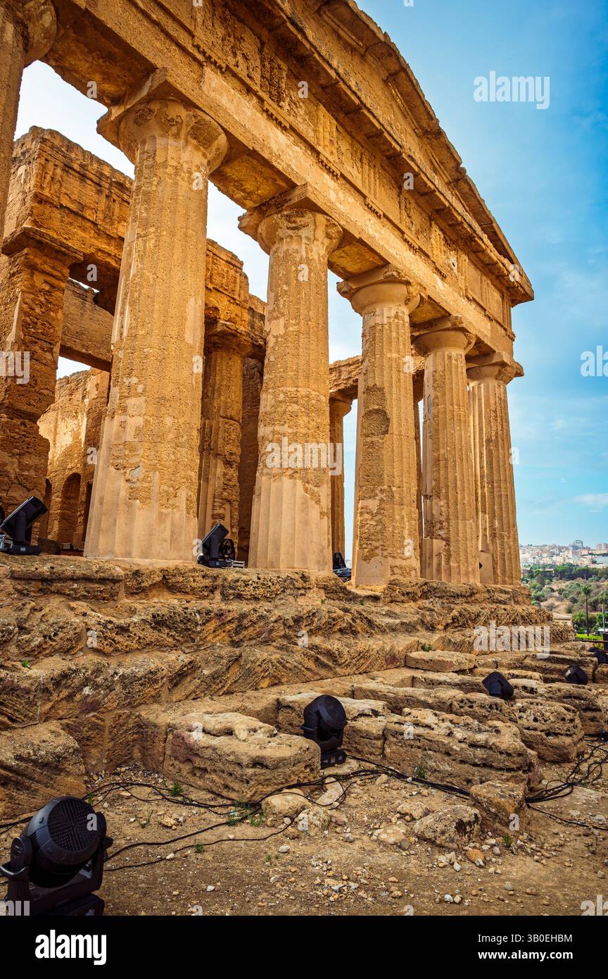 Agrigento, Valley of the Temples. Ancient archaeological area and ...
