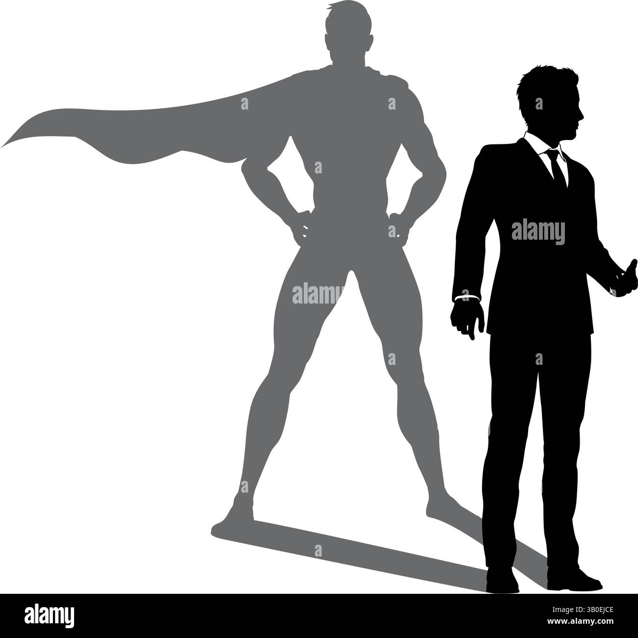 Superman cape and cutout Stock Vector Images - Alamy