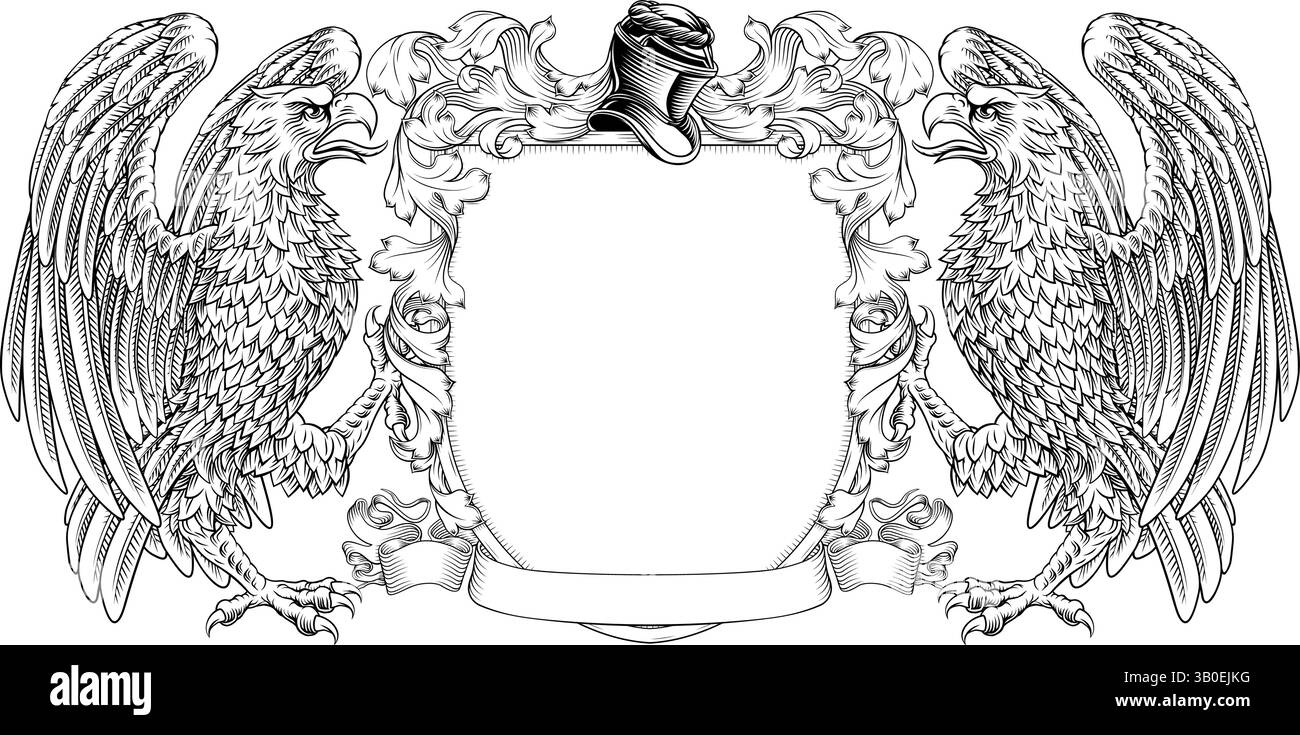 Family crest eagle hi-res stock photography and images - Alamy