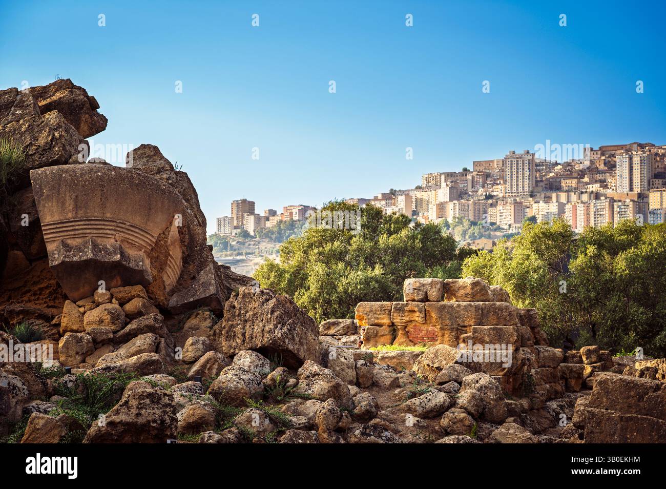Agrigento, Valley of the Temples. Ancient archaeological area and ...
