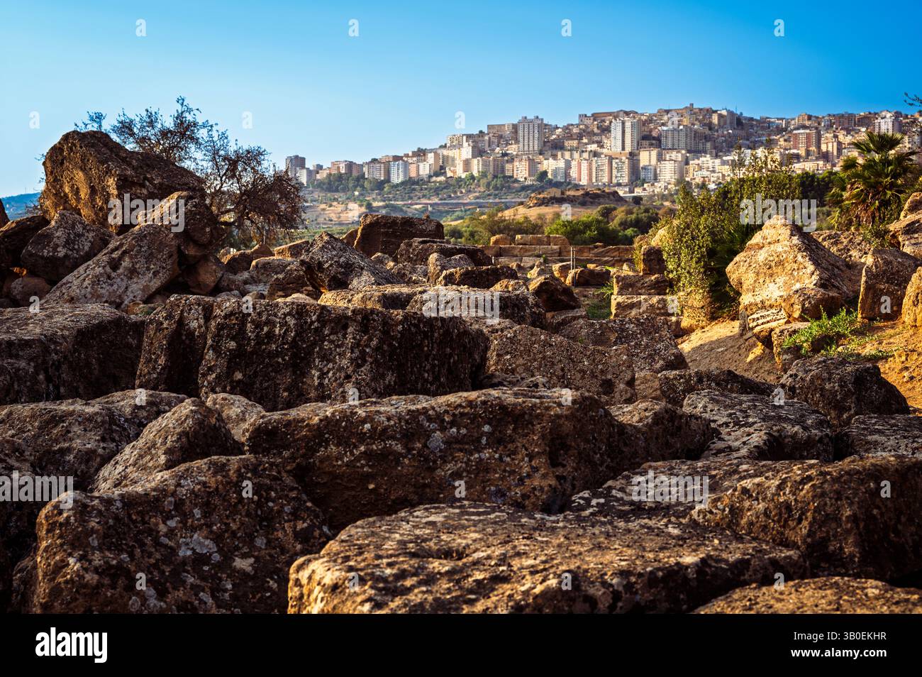 Agrigento, Valley of the Temples. Ancient archaeological area and ...