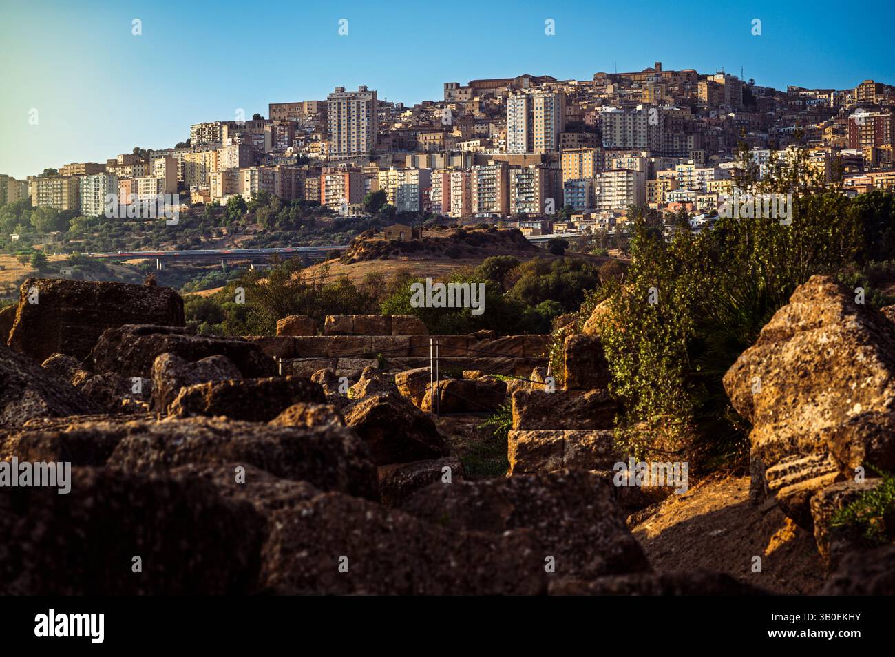 Agrigento, Valley of the Temples. Ancient archaeological area and ...