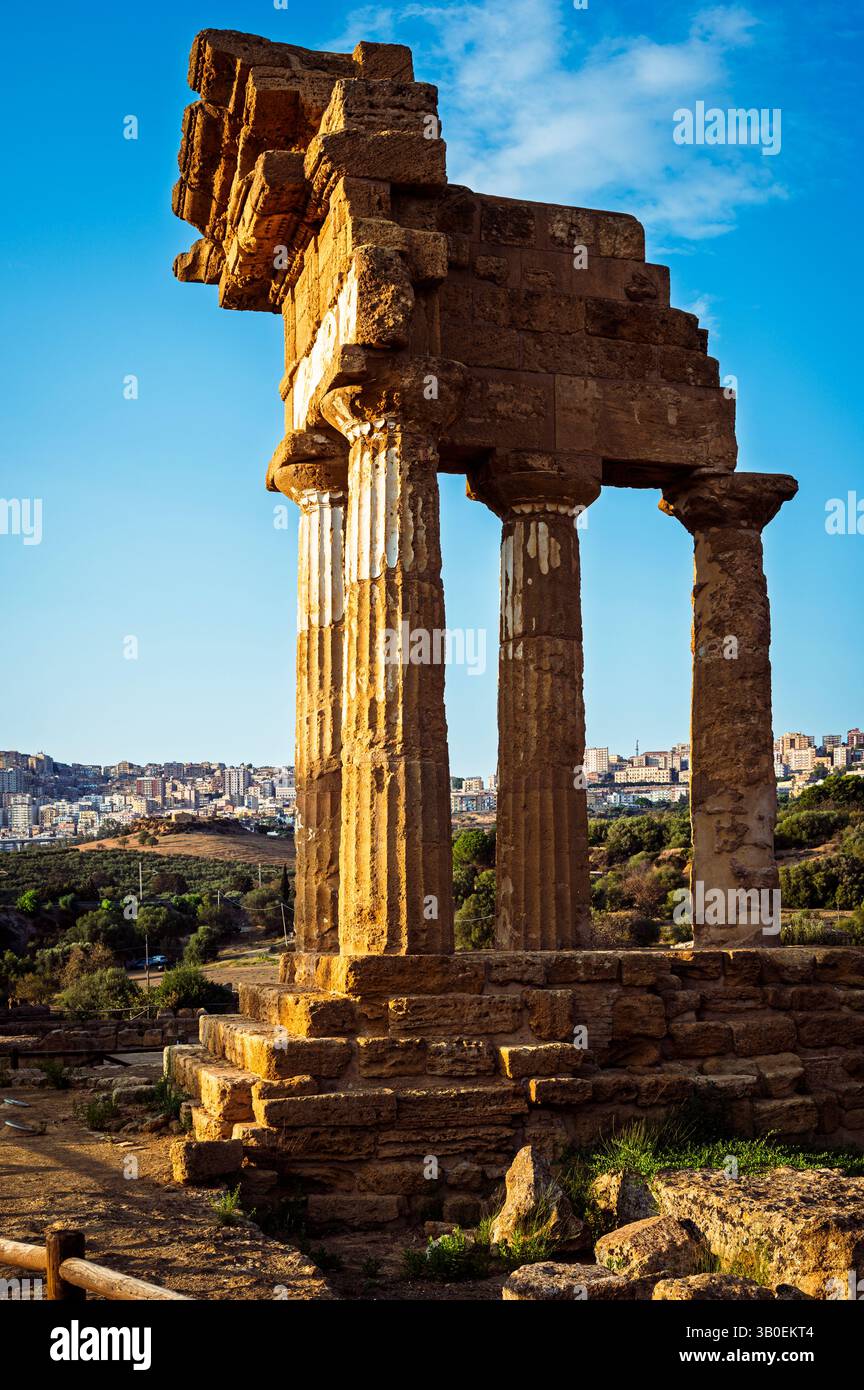 Agrigento, Valley of the Temples. Ancient archaeological area and ...