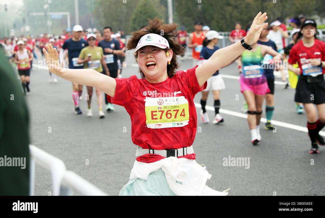 The 2025 Beijing Half Marathon kicks off in Beijing, China, 20 April ...