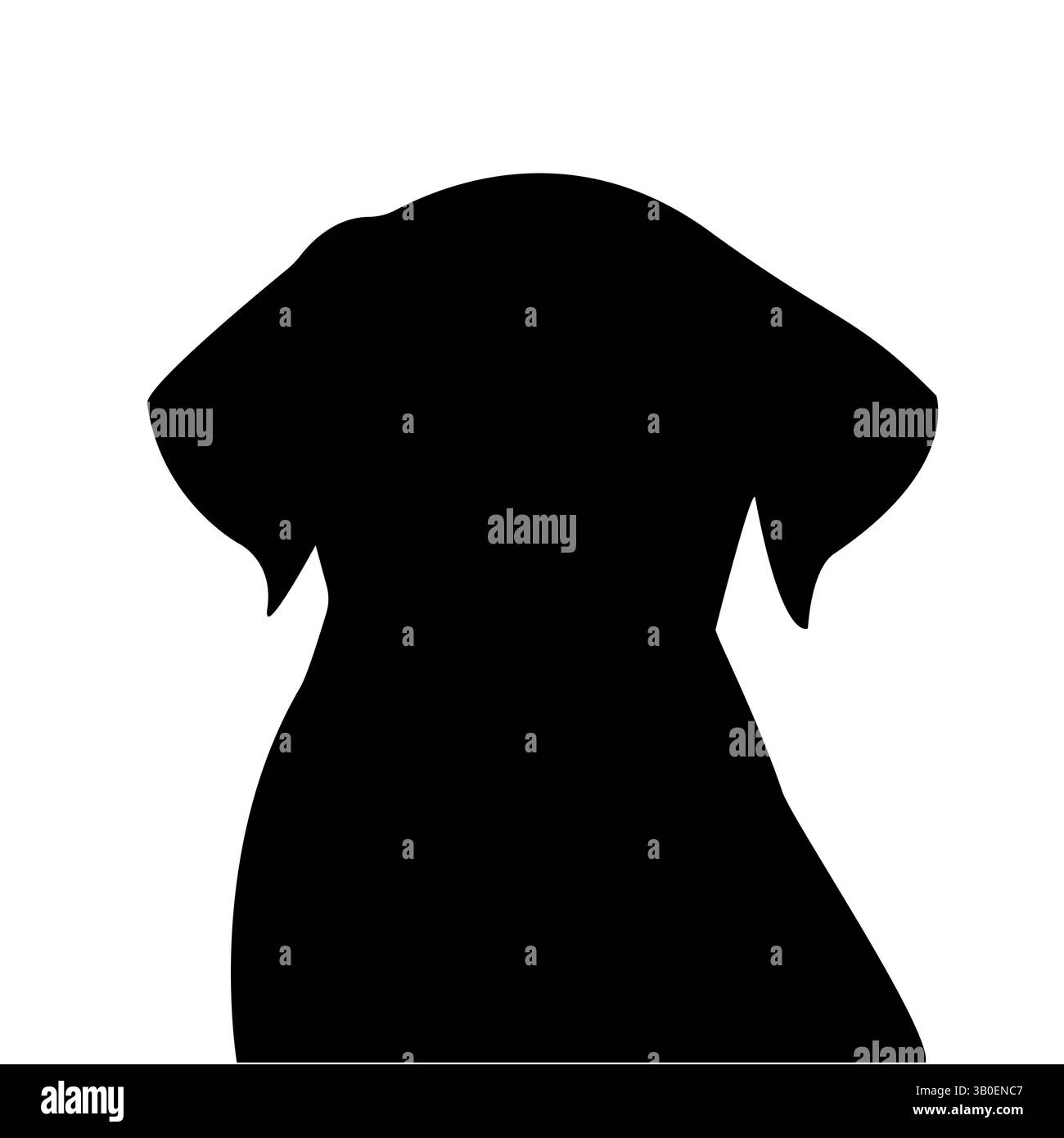 Minimalist Dog Head Silhouette Vector Stock Vector Image & Art - Alamy