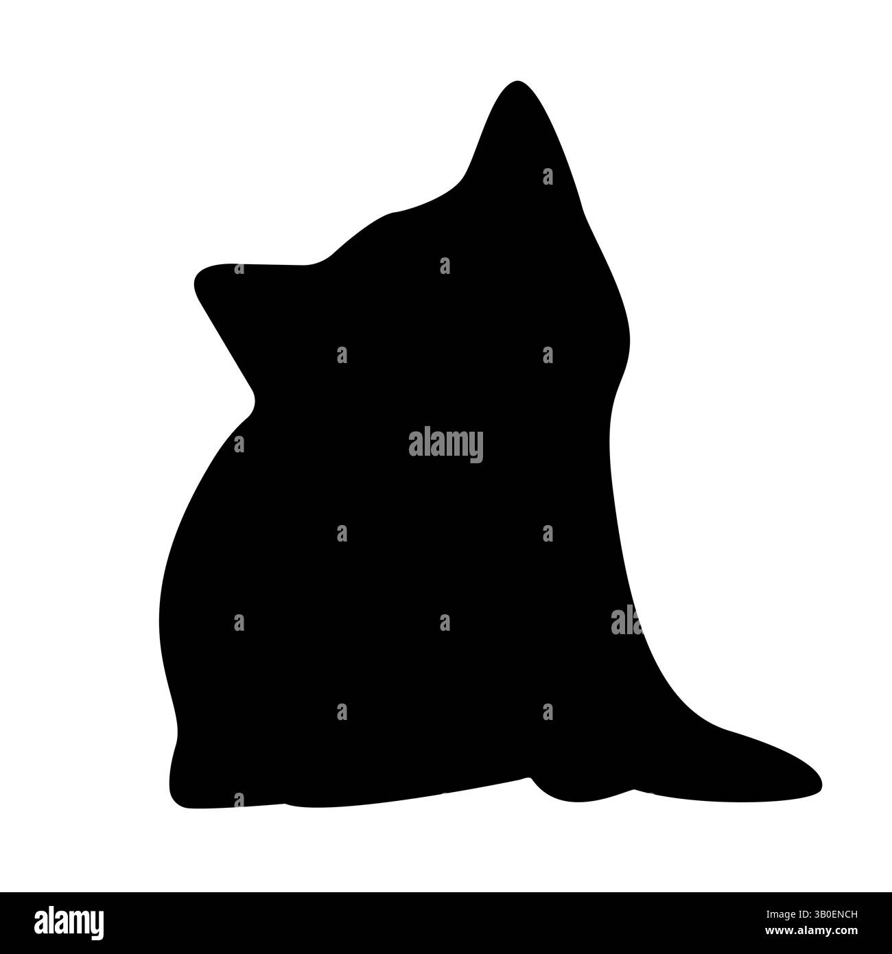 Vector flat outline cat Cut Out Stock Images & Pictures - Alamy