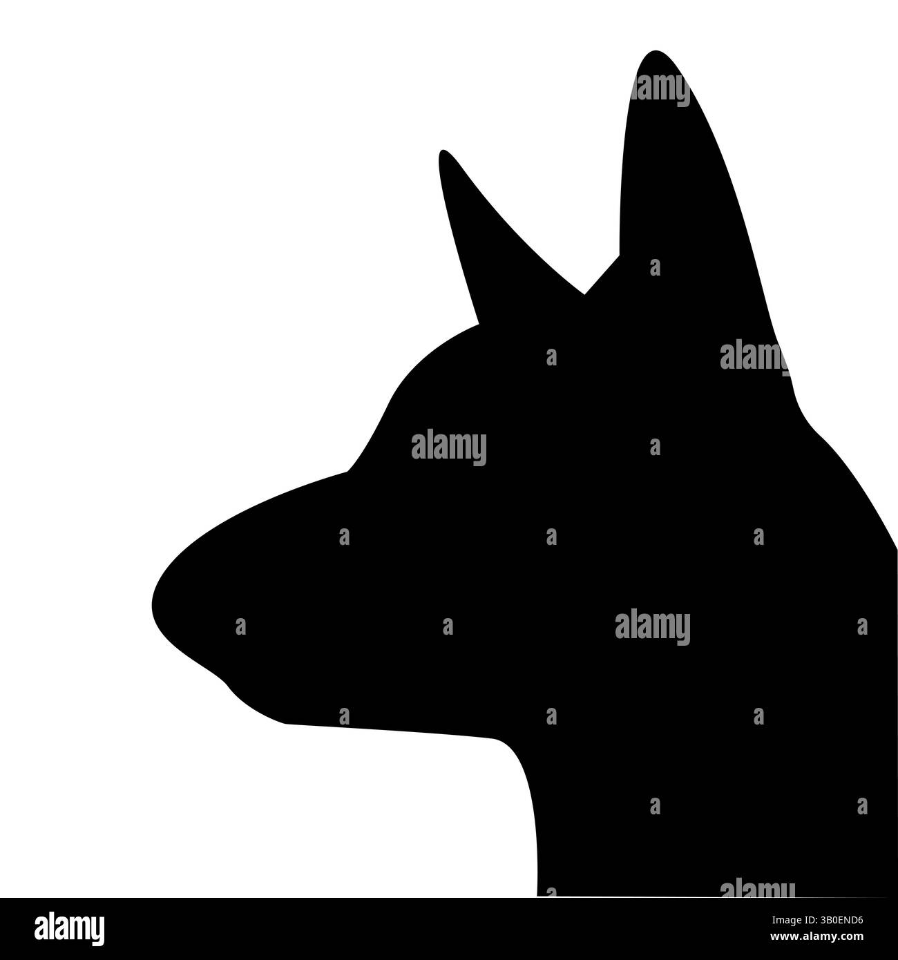 Dog profile vector Black and White Stock Photos & Images - Alamy