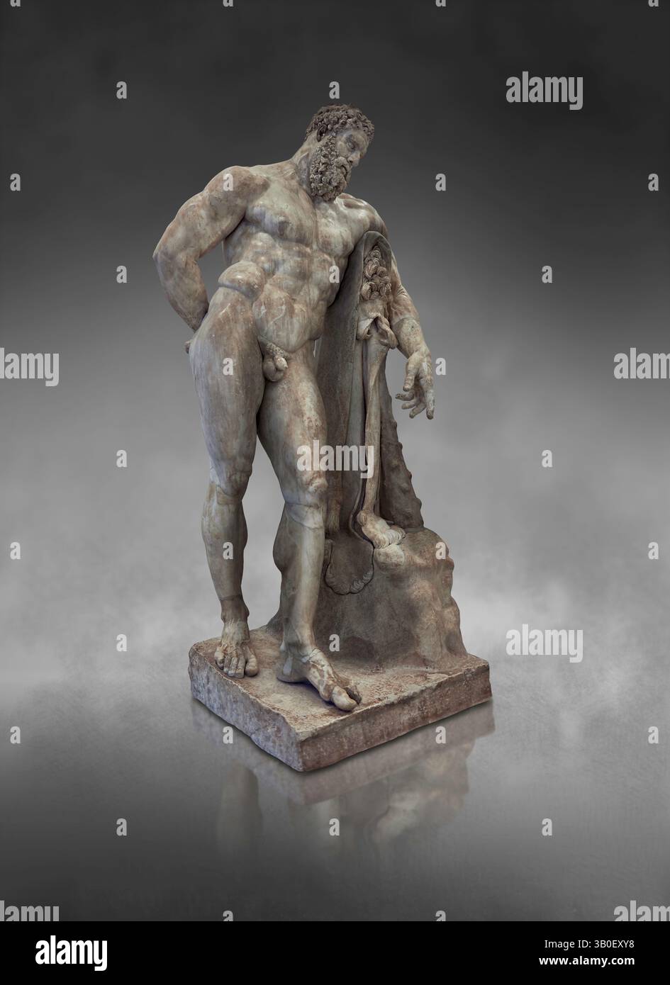 Roman statue of Hercules standing from the Baths of Caracalla, Rome ...