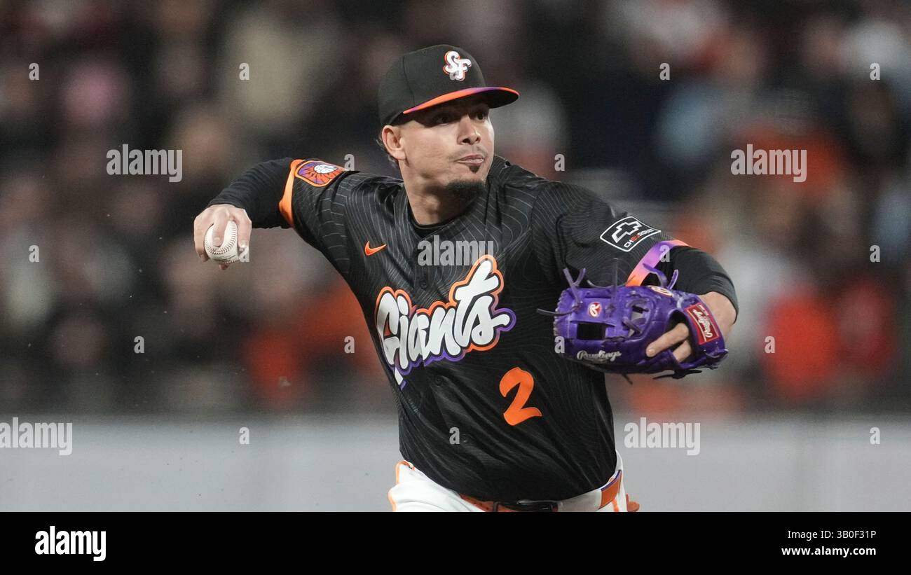 San Francisco Giants' Willy Adames during a baseball game against the ...