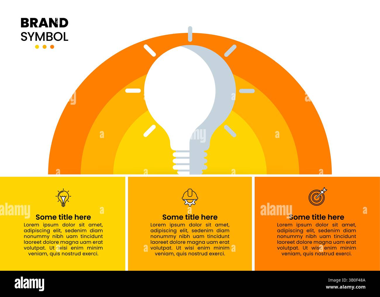 Infographic template with icons and 3 options or steps. Idea. Can be ...