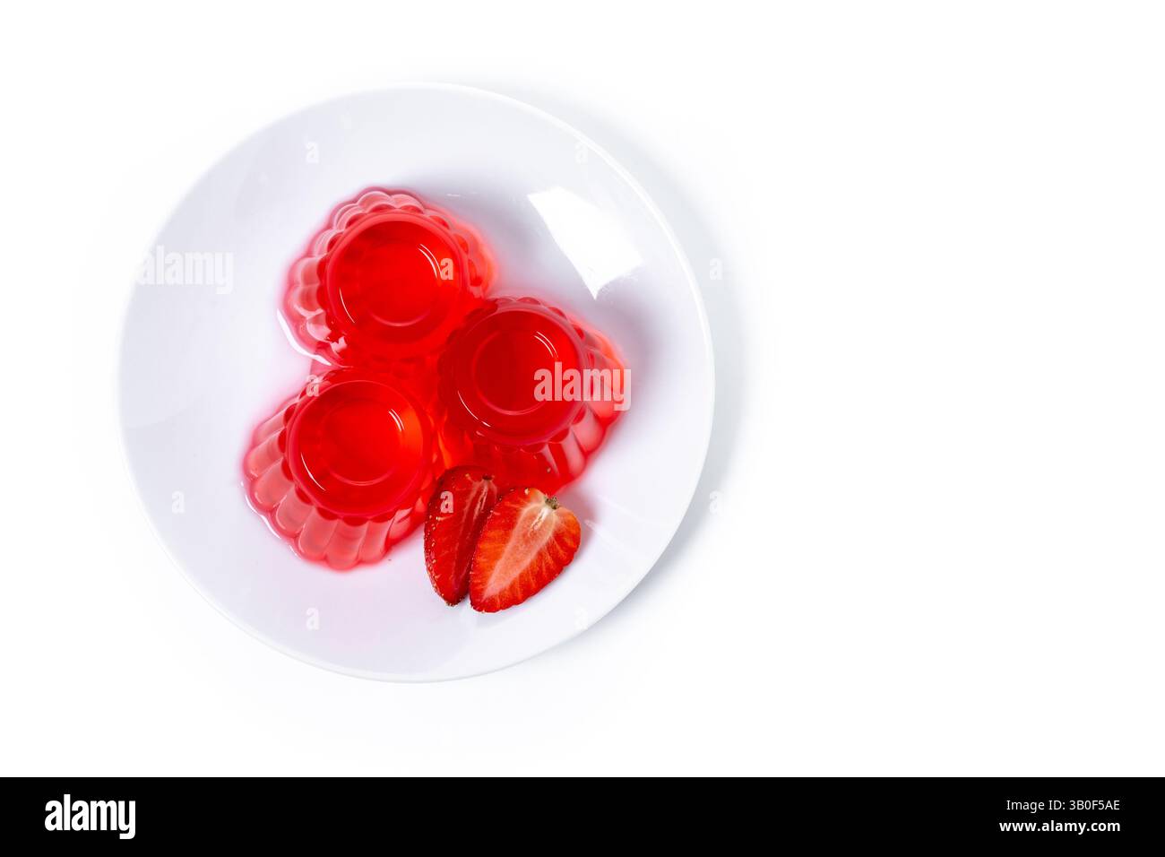 Fresh strawberry jelly isolated on white background Stock Photo - Alamy