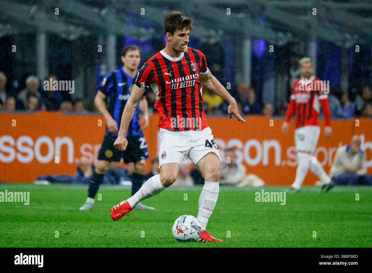 Matteo Gabbia ac milan during semifinal match Fc Internazionale vs AC Milan Coppa Italia - Milan ...
