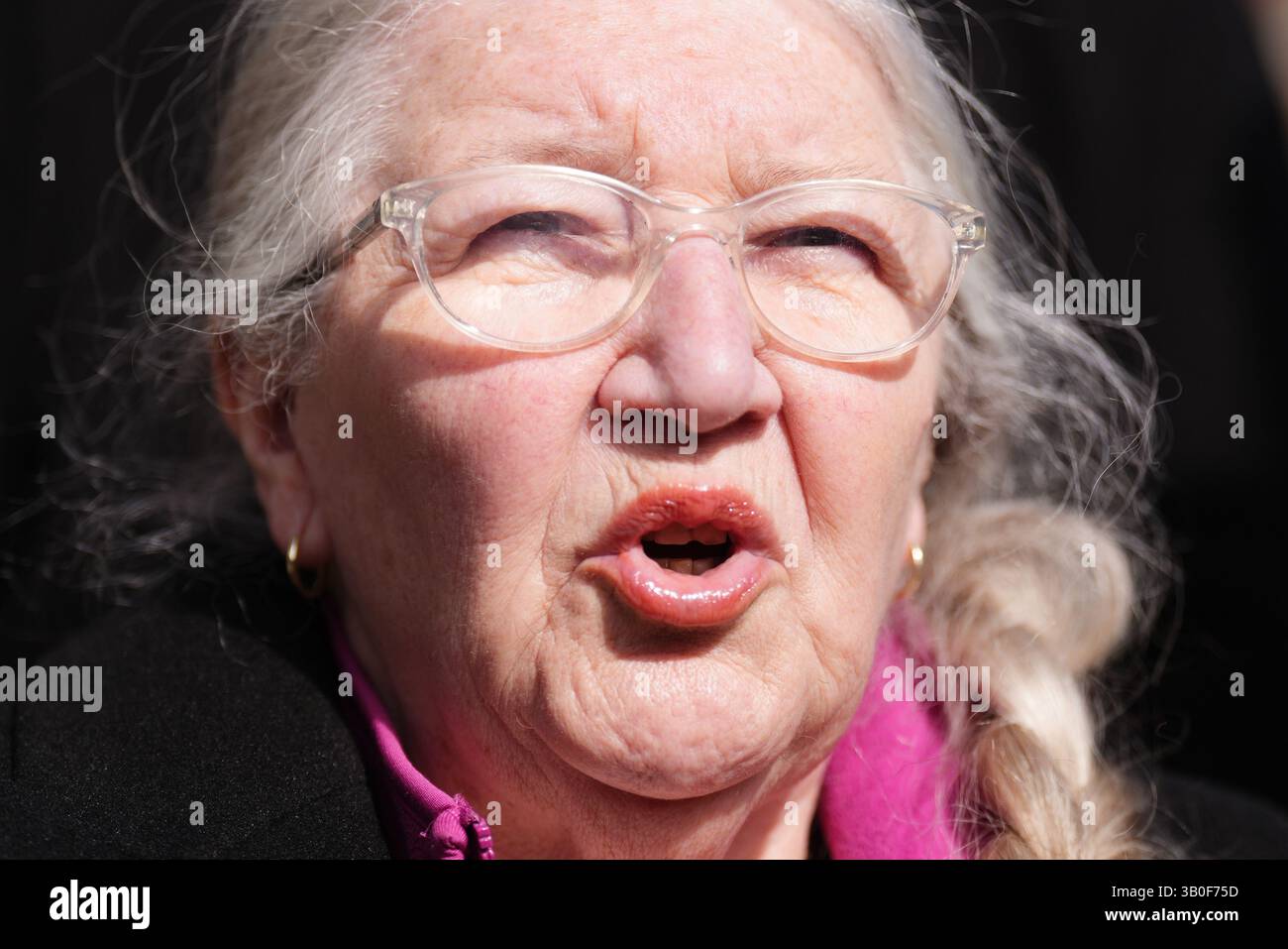 Emma Caldwell's mother Margaret Caldwell arriving to meet First ...