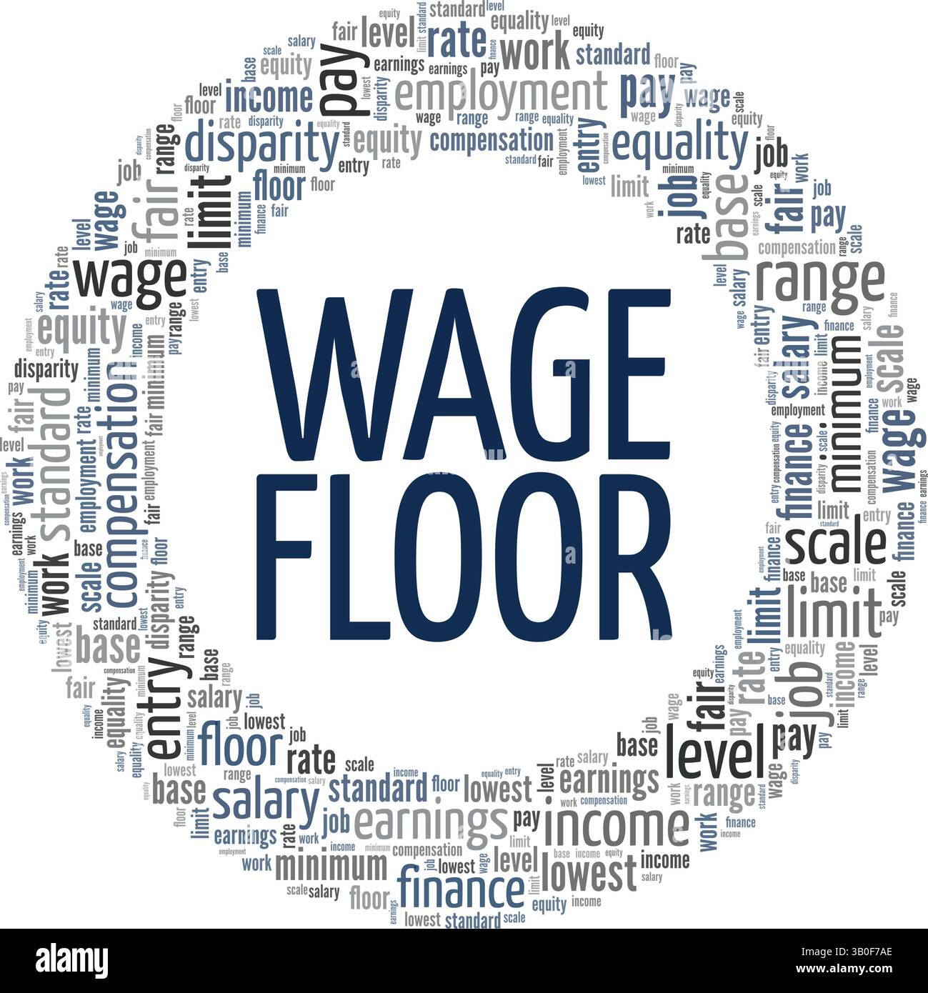Wage Floor word cloud conceptual design isolated on white background Stock Vector Image & Art ...