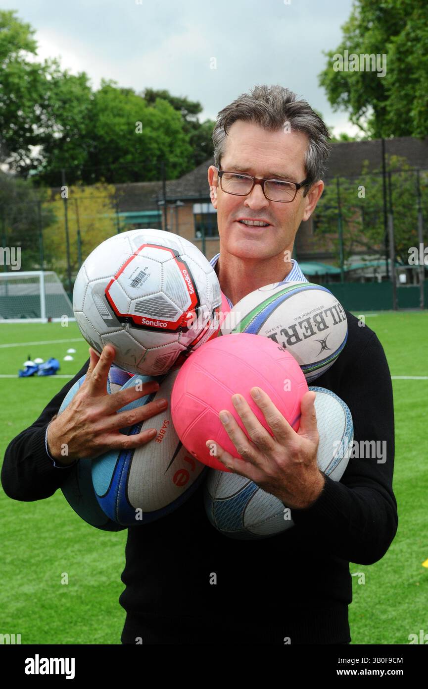 Rupert Everett opens the new sports pitches for "Corams Fields ...