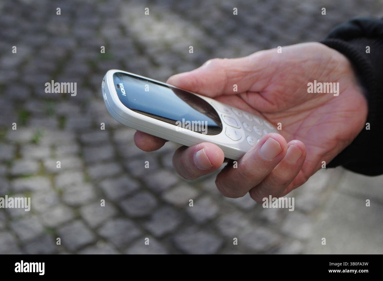 Kastrup/Copenhagen/ Denmark/24 APRIL 2025/Nokia old phone in kastrup ...