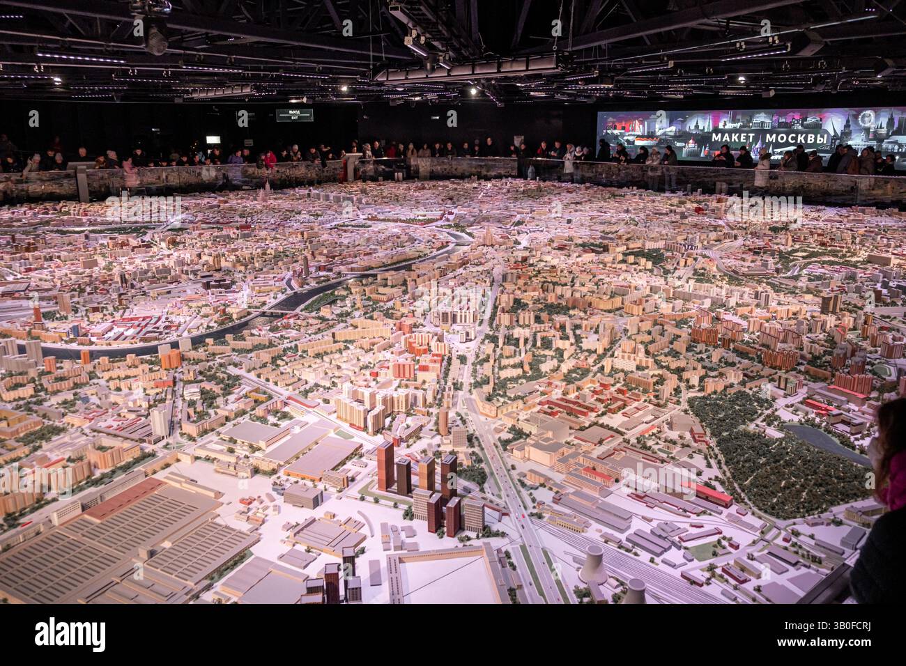 Explore the intricate details of a miniature model of Moscow showcasing ...