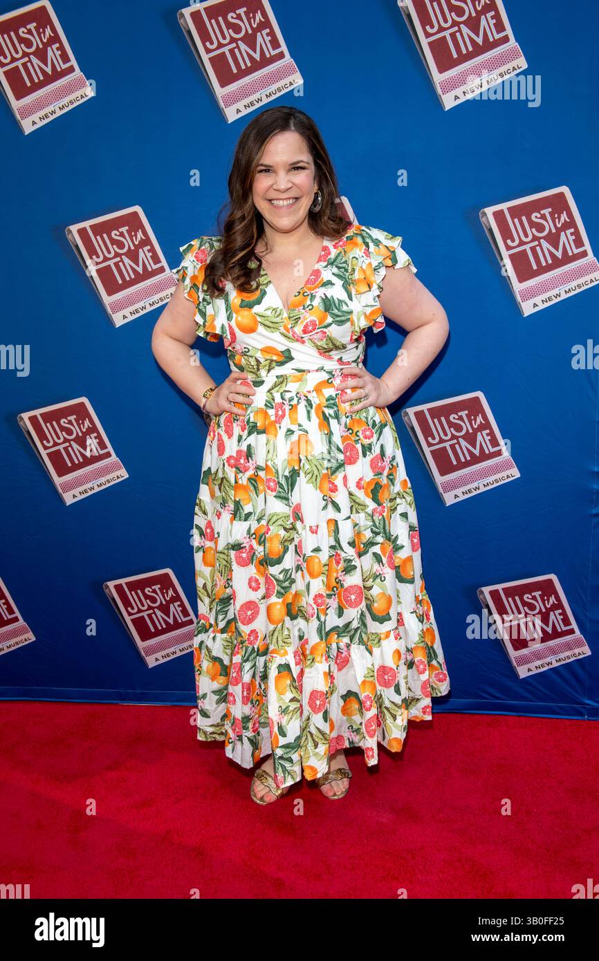 Lindsay Mendez attends "Just in Time" Broadway opening night at Circle ...