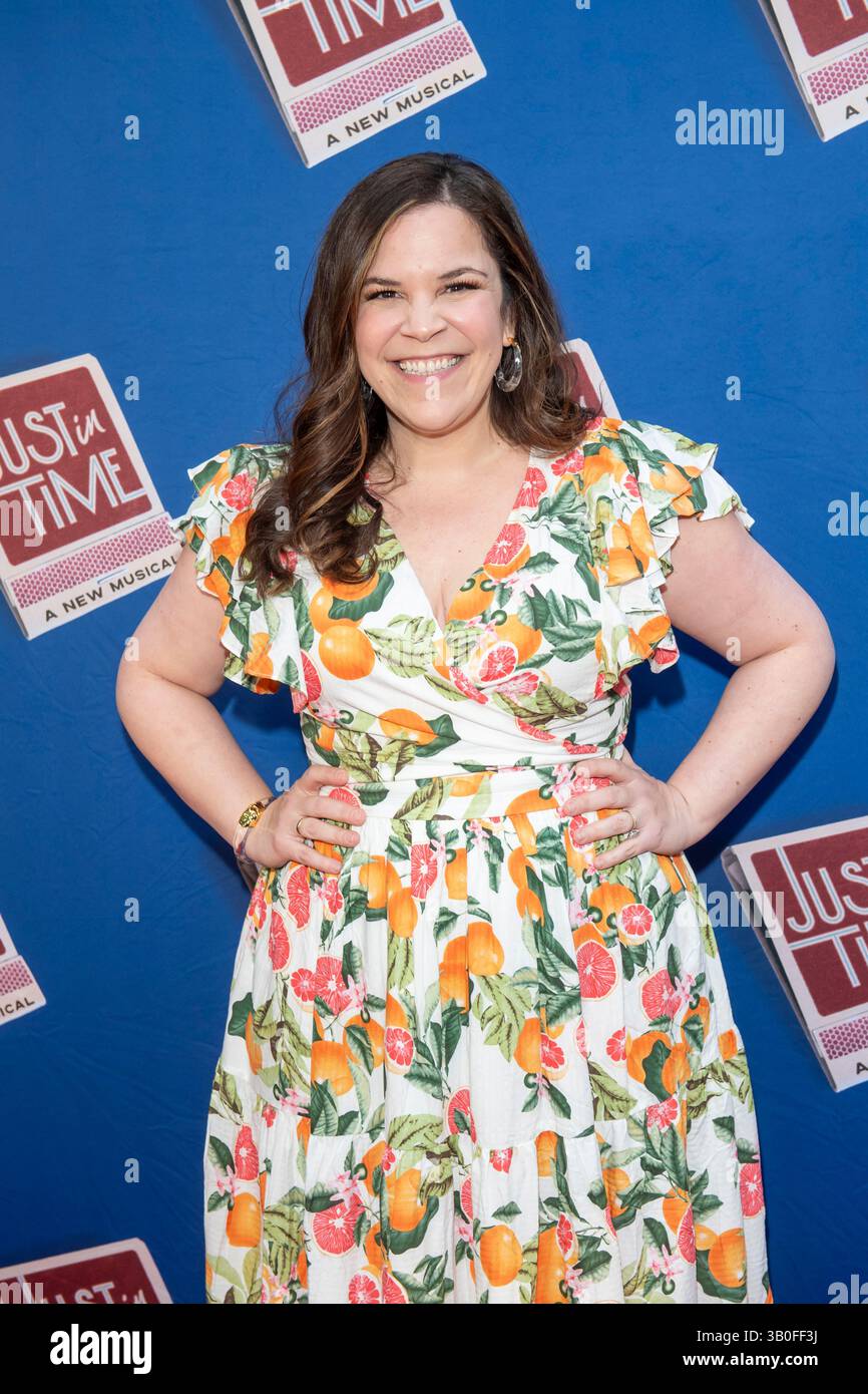 Lindsay Mendez attends "Just in Time" Broadway opening night at Circle ...