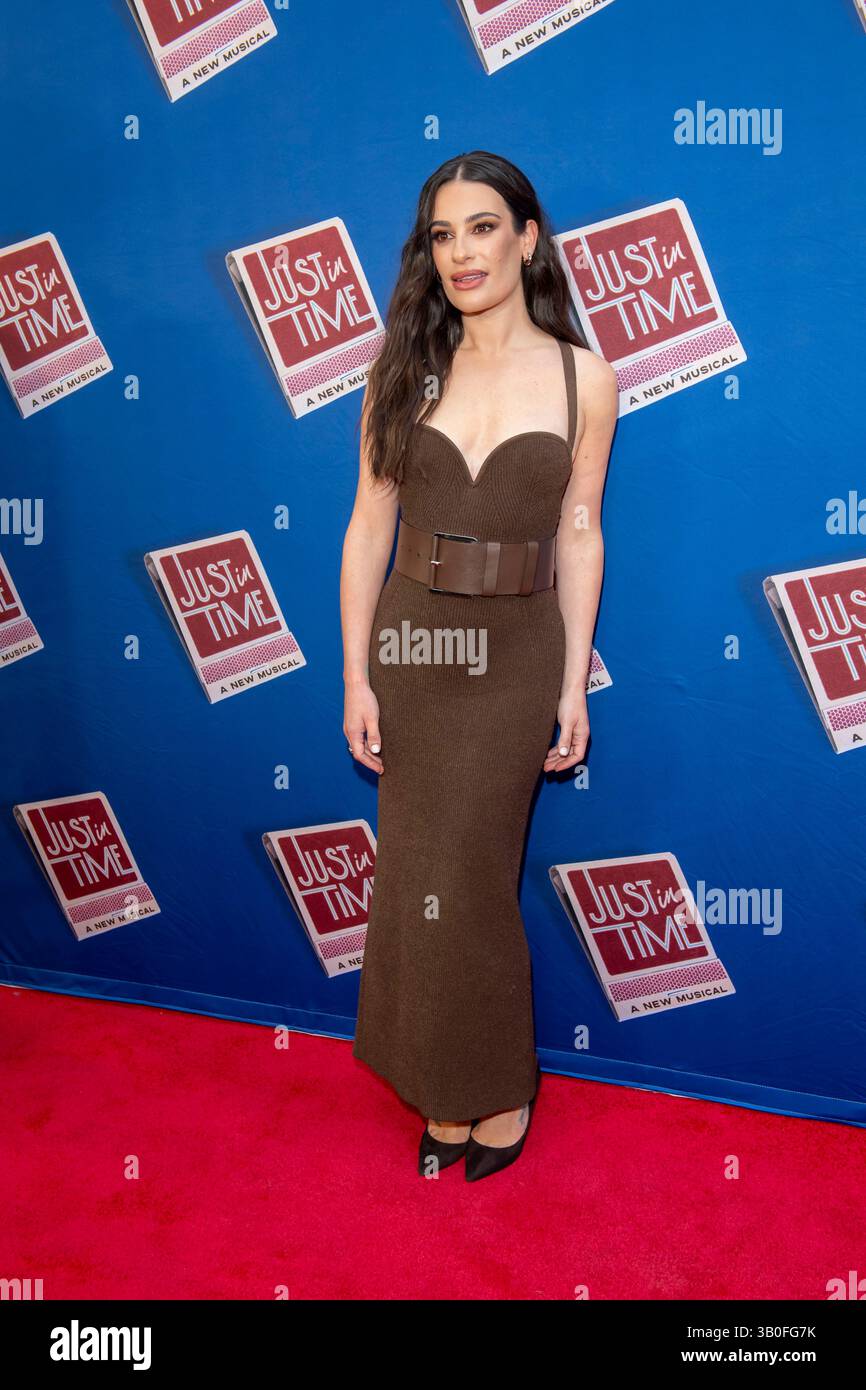 New York, United States. 23rd Apr, 2025. Lea Michele attends "Just in ...