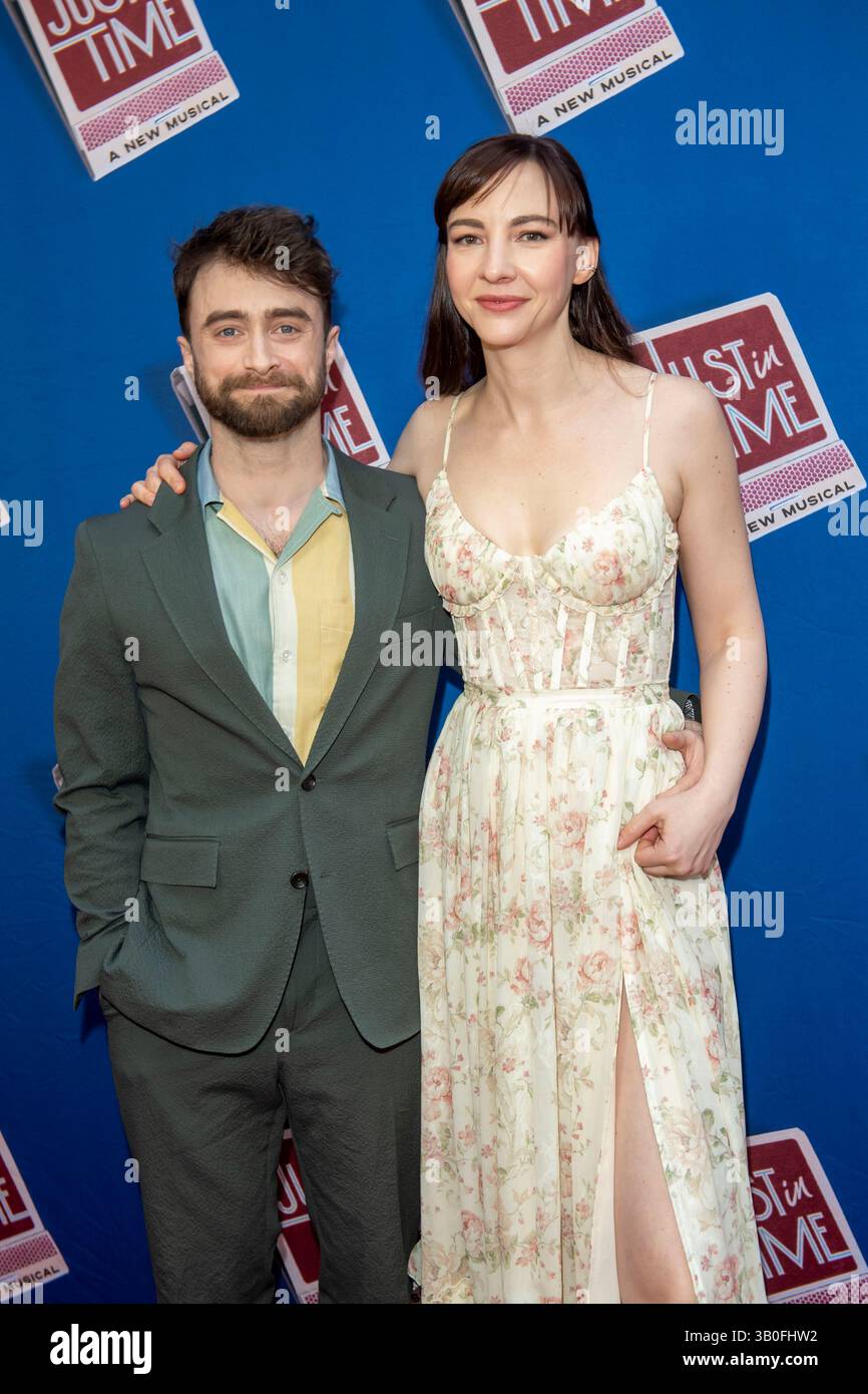 New York, United States. 23rd Apr, 2025. (L-R) Daniel Radcliffe and ...