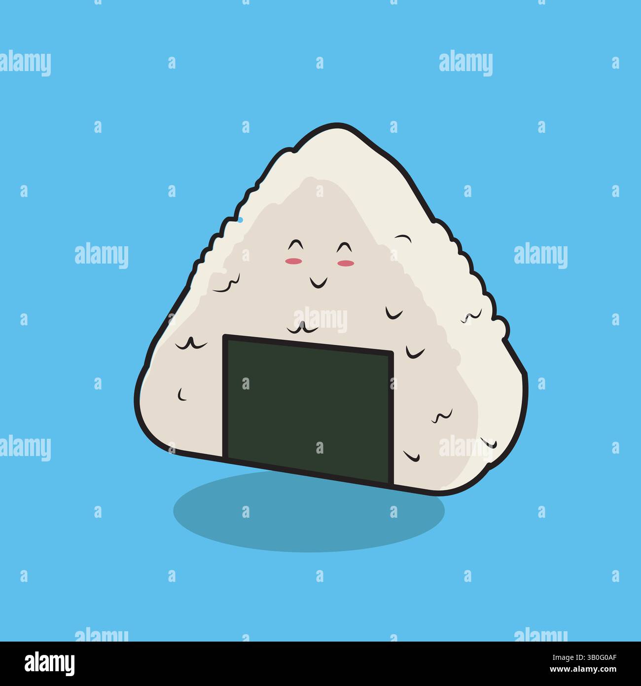 Onigiri doodle illustration traditional Stock Vector Images - Alamy