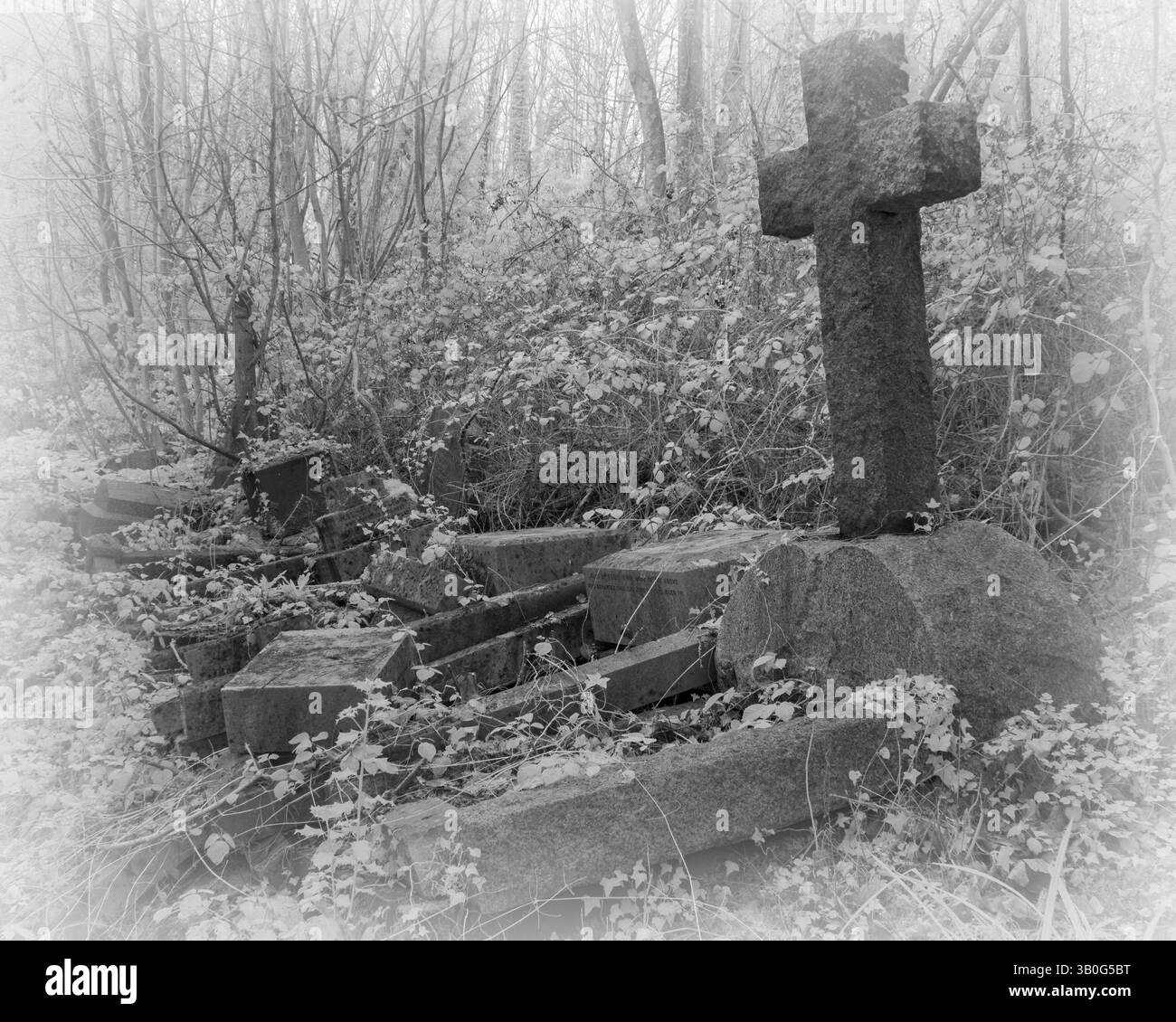 Infrared pictures of gravestones in the picturesque Arnos Vale Cemetery ...