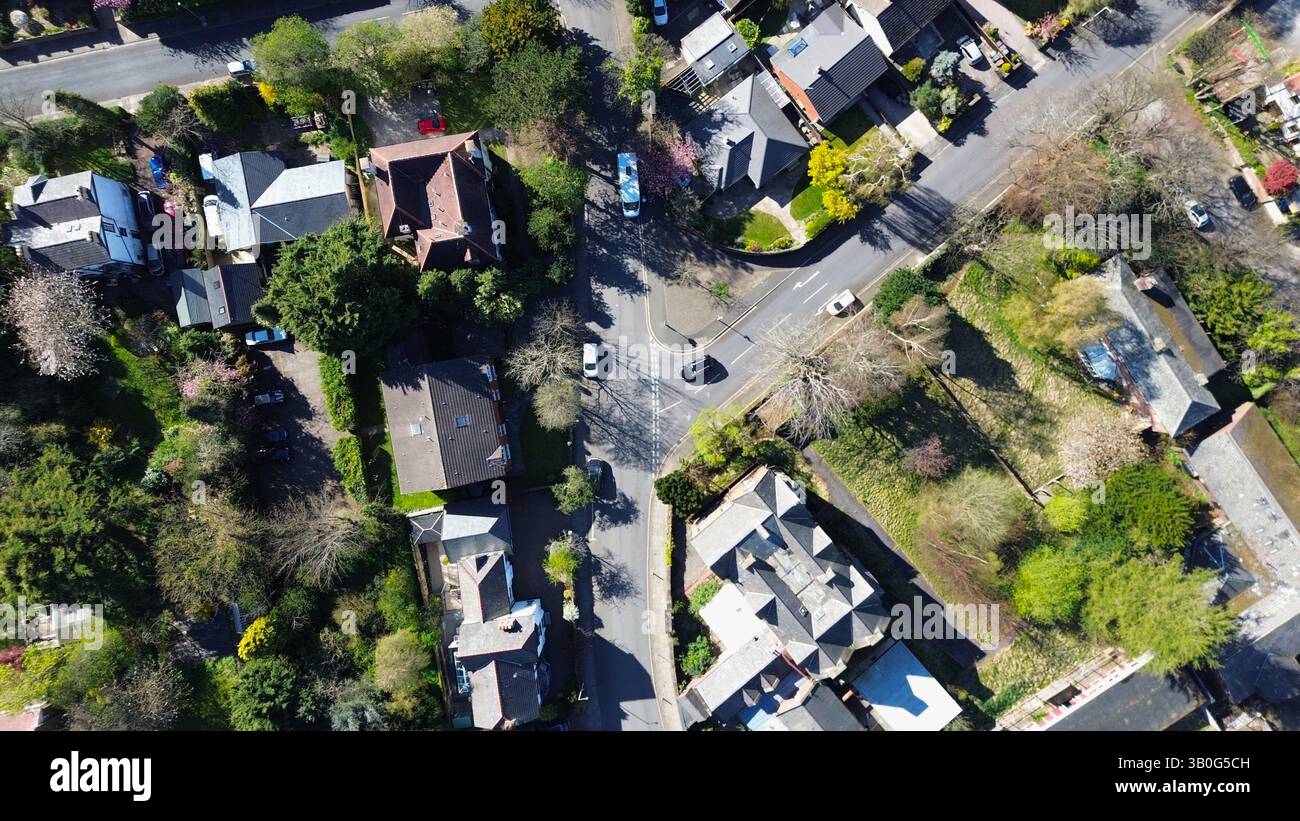 4K Aerial view in the Wirral areas of, Birkenhead, Wallasey, New ...