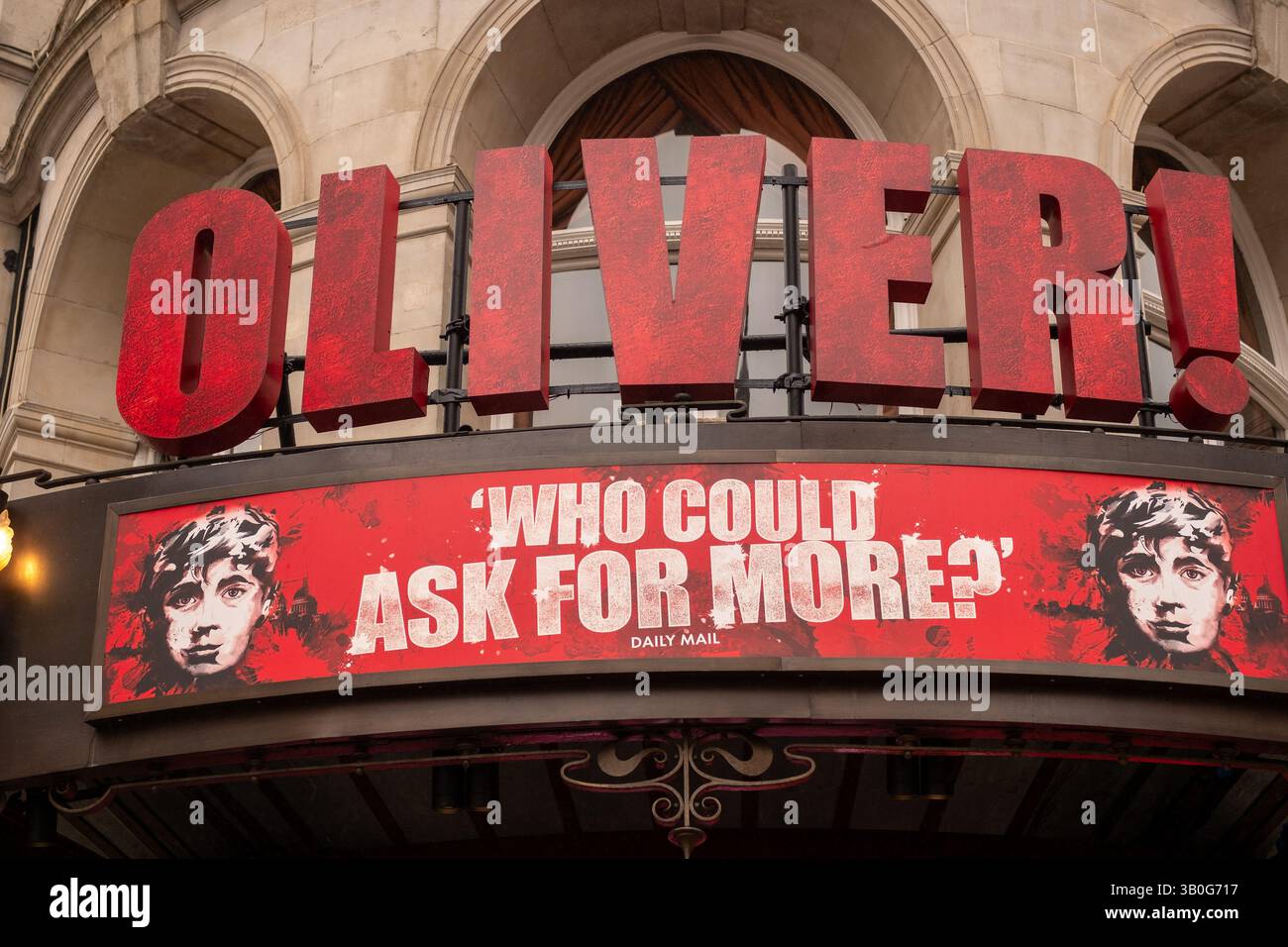LONDON- APRIL 23, 2025: Oliver! a stage musical, with book, music and ...