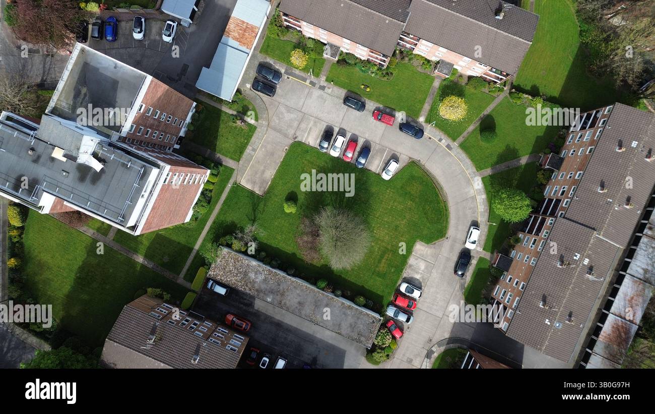 4K Aerial view in the Wirral areas of, Birkenhead, Wallasey, New ...