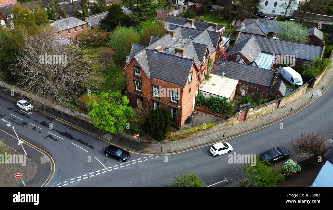 4K Aerial view in the Wirral areas of, Birkenhead, Wallasey, New ...